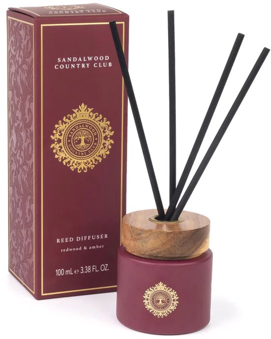 Sandalwood Country Club Redwood and Amber Diffuser 100ml | bol