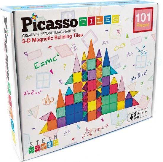 Tactic Picasso Tiles - Constructiespeelgoed - Magnetic Tiles ...