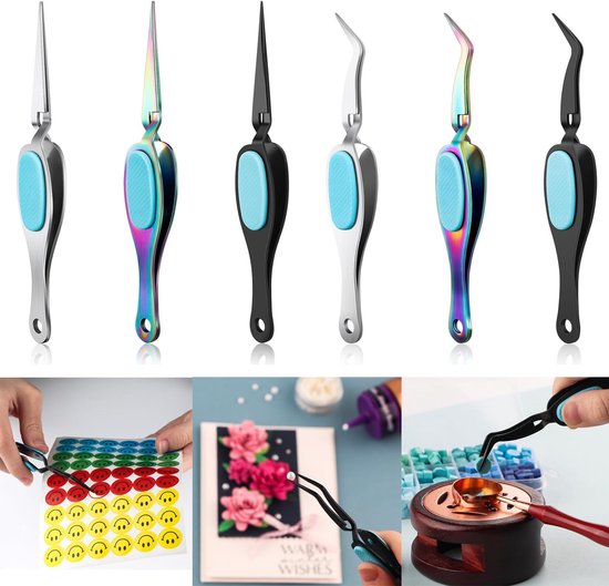 Omgekeerde Grip Craft Pincetten Set van 6 - Precisie Pincetten voor ...