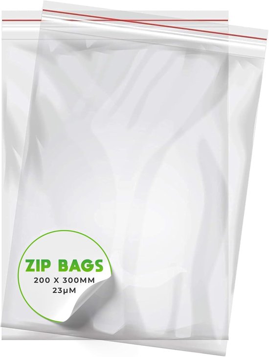 Hersluitbare Zip Zakjes Set van 100 - Stevige Plastic Zakjes voor ...
