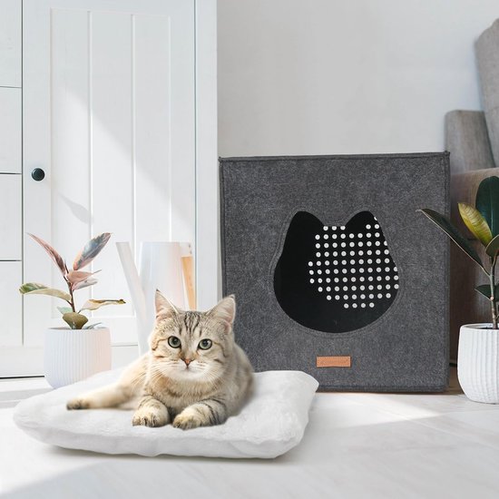 Kattenhuis voor binnen - Modern Kattenmand voor Kallax Plank met ...