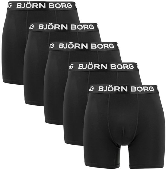 Björn Borg heren sports 5P microfiber boxers zwart | bol