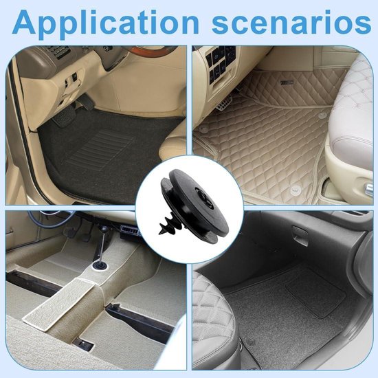 Inovra - Set van 8 Automatten Bevestigingsclips 3-in-1 Universele ...