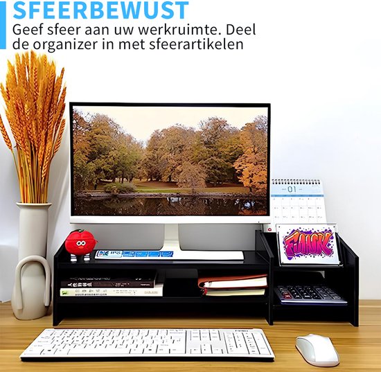Fleau Home Monitor Verhoger met Lade - Laptop Standaard ...