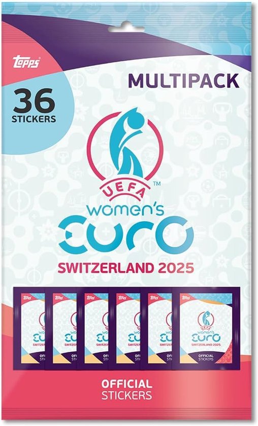 TOPPS UEFA WOMEN'S EURO 2025 MULTIPACK 36 STICKERS | Games | bol