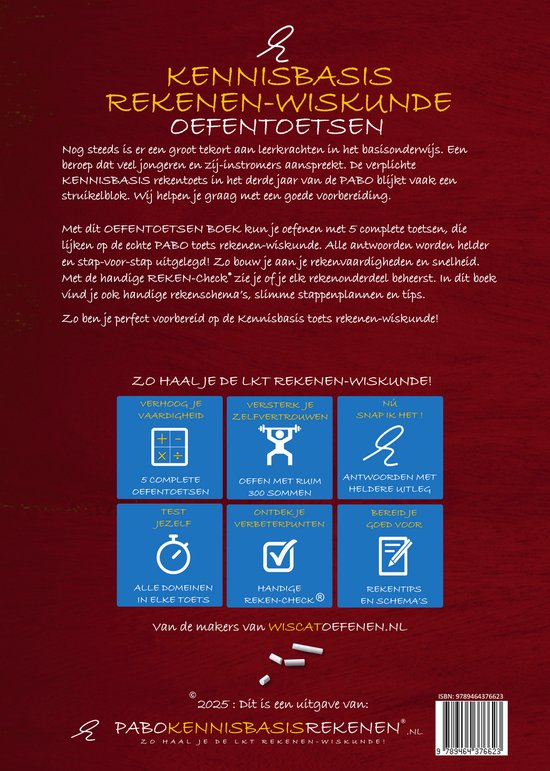 Kennisbasis rekenen-wiskunde Pabo - LKT oefentoetsen boek JAAR 3 - 330 ...