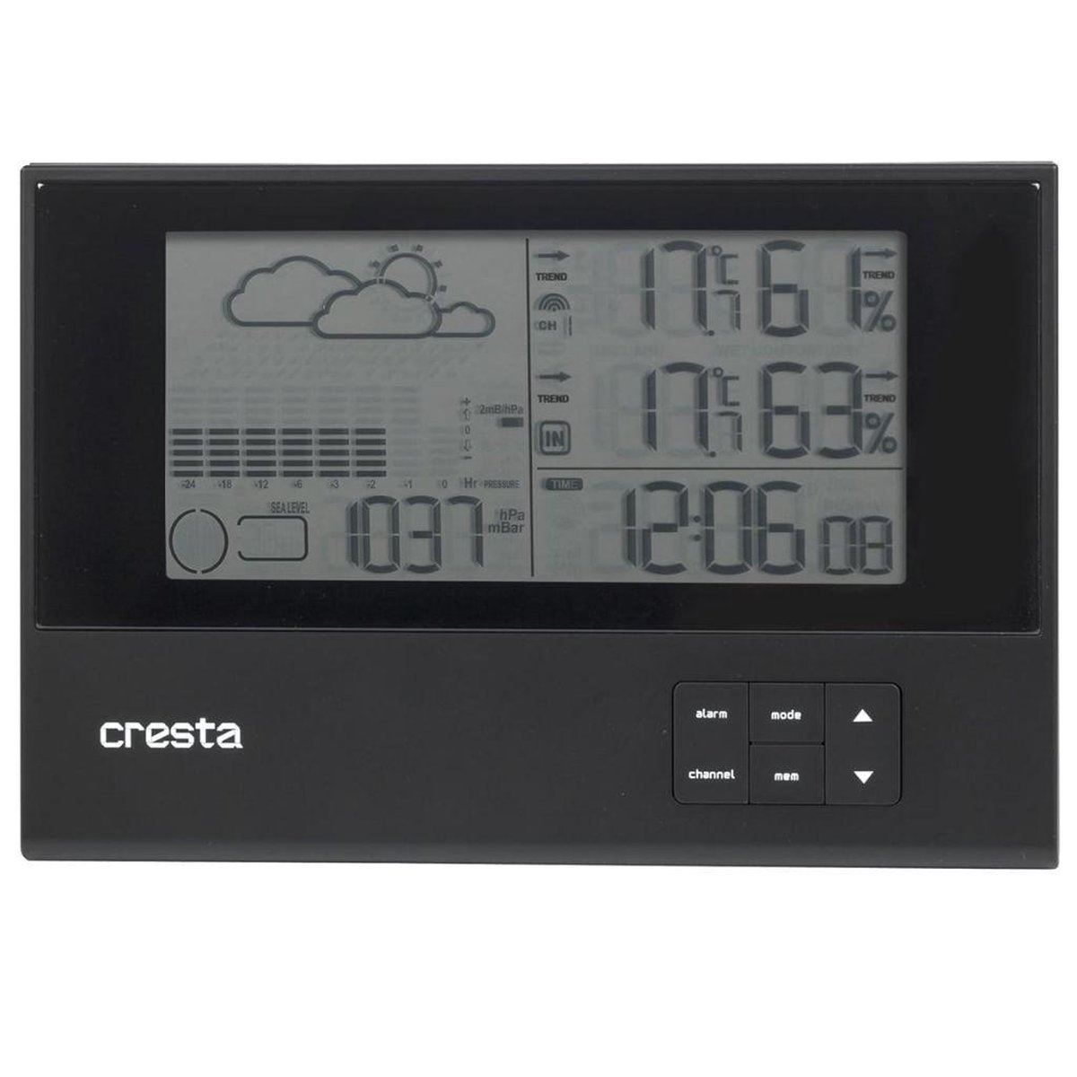 Cresta digitaal Weerstation, extra dun design met barometer BAR700 ...