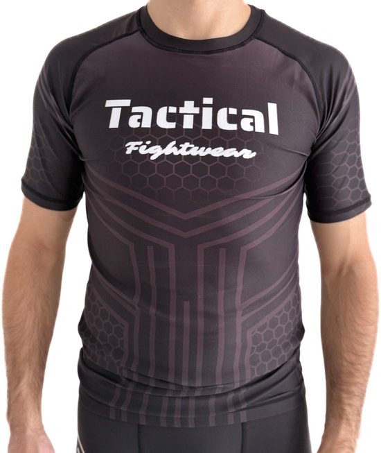 Tactical Fightwear Rashguard T-shirt – MMA Compressieshirt met Anti ...