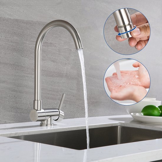 Lonheo max Keukenkraan met Uittrekbare Uitloop - Keukenmengkraan - Handdouche -... | bol