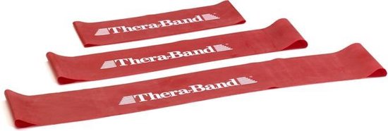 Thera-Band Loops 45 cm/18" medium - rood | bol