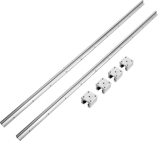 Lineaire Geleiderailset SBR20 - 1500mm - 2 Rails en 4 Glijblokken ...