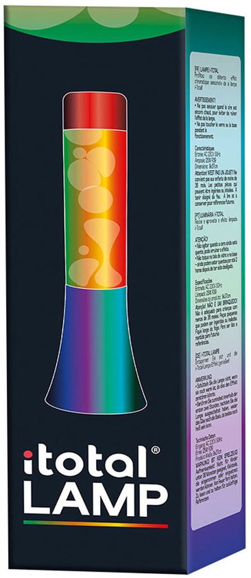 i-Total Lavalamp - Lava Lamp - Sfeerlamp - 30x9 cm - Glas/Aluminium ...