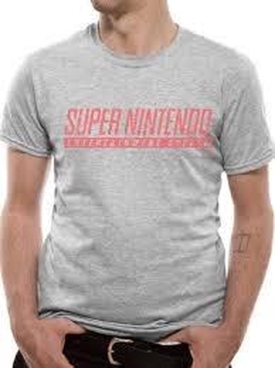 NINTENDO - SNES T-Shirt LIGHT GREY | bol.com