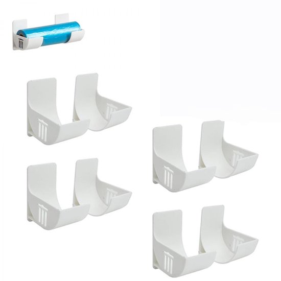 SNQ 4 paar foliehouders - Foliehouder voor de keuken - Zelfklevende ...