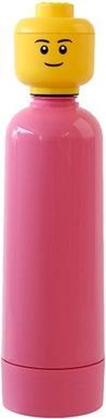 Lego Drinkfles - Fuchsia - Ø 6,4 cm - 24,6 cm | bol.com