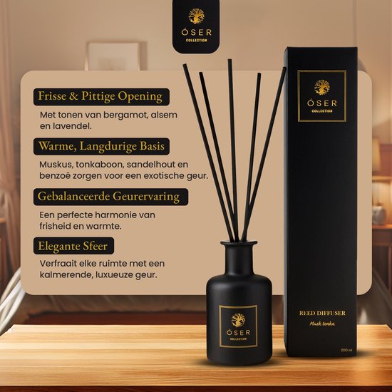 ÓSER Geurstokjes - Reed Diffuser - Geurstokjes Rituals - Huisparfum ...
