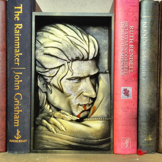Vampire bite book nook for Horror Fans bookshelf decor gift for him her ...