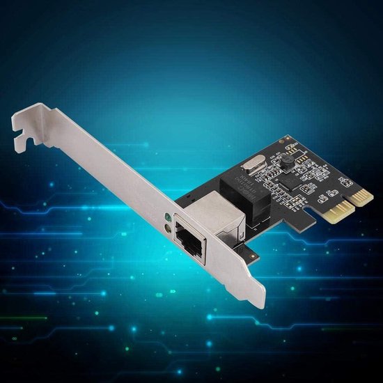 PCI Express PCIe netwerkkaart Gigabit Ethernet LAN-kaart 10/100/1000 Mbps met laag... | bol