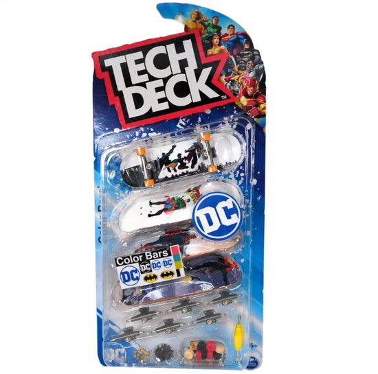 DC Tech Deck 4-pack - Vingerboards voor kinderen en verzamelaars | bol