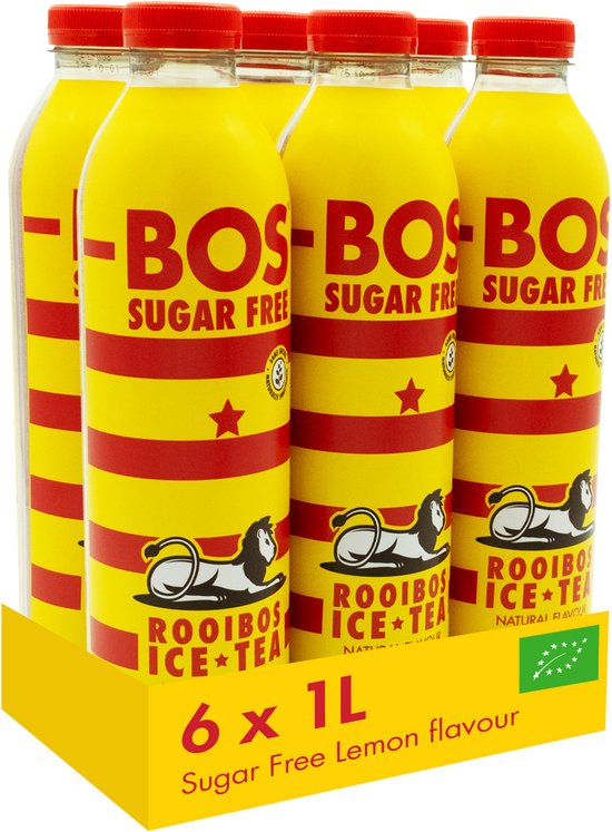 BOS Ice Tea - Lemon Sugar Free - BIO - Rooibos - Koolzuurvrij ...