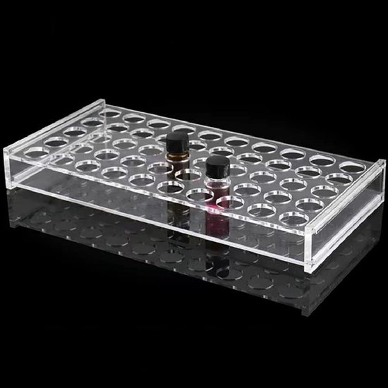 Test Tube Rack Transparent Test Tube Holder Double Row Column Dropper ...