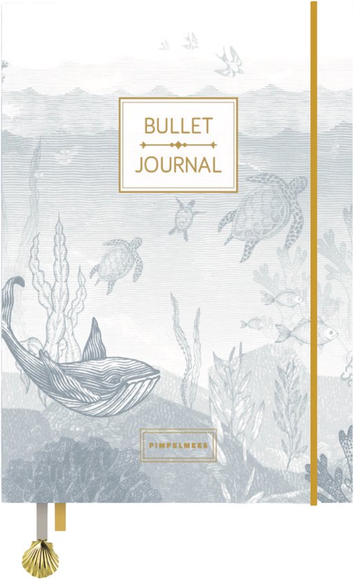 Pimpelmees bullet journal PRO Luxe Edition Mono Breezy blue (printed on ...