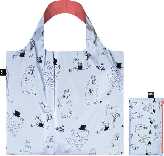 LOQI Moomin tas - Family Pattern - Reflecterend - Extra veiligheid | bol