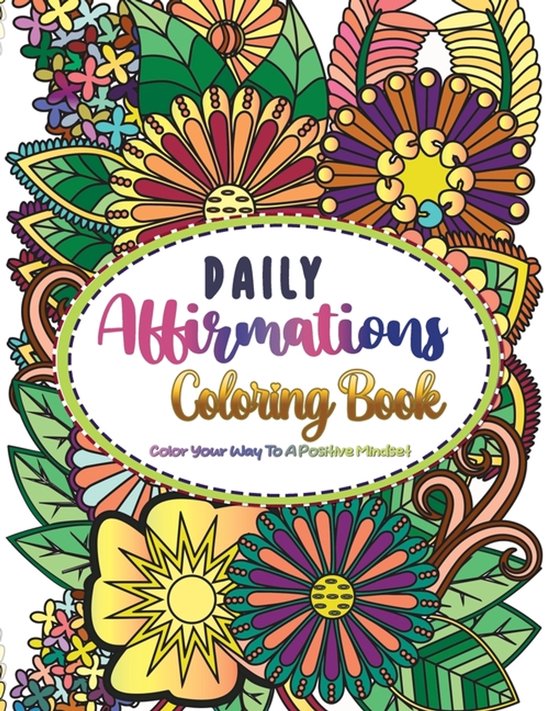 Daily Affirmations Coloring Book, Waves Of Whimsy Press | 9798867486556 ...