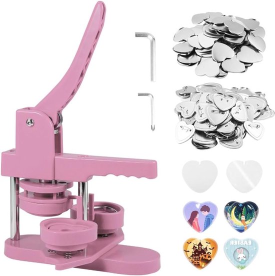 DIY Hartvormige Badge Maker Machine voor Gepersonaliseerde Pins - 100 ...