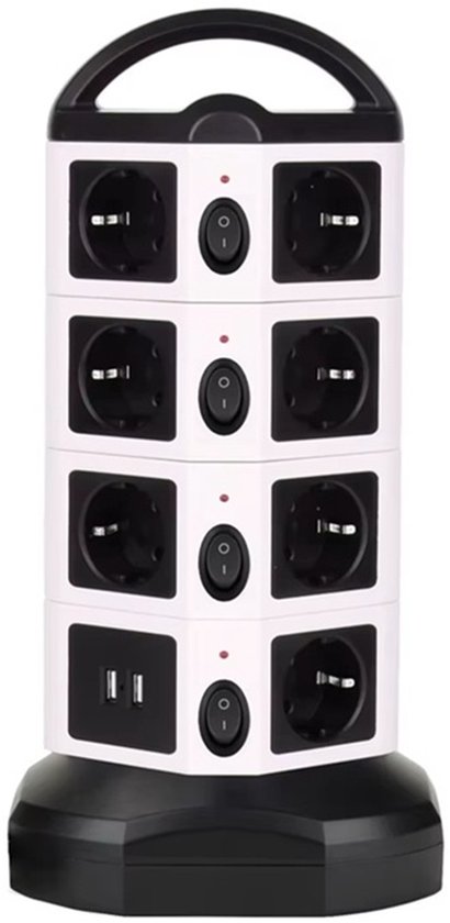 Stekkerdoos met usb - Stekkerdoos - Stekkerdoos Toren met 14 ...