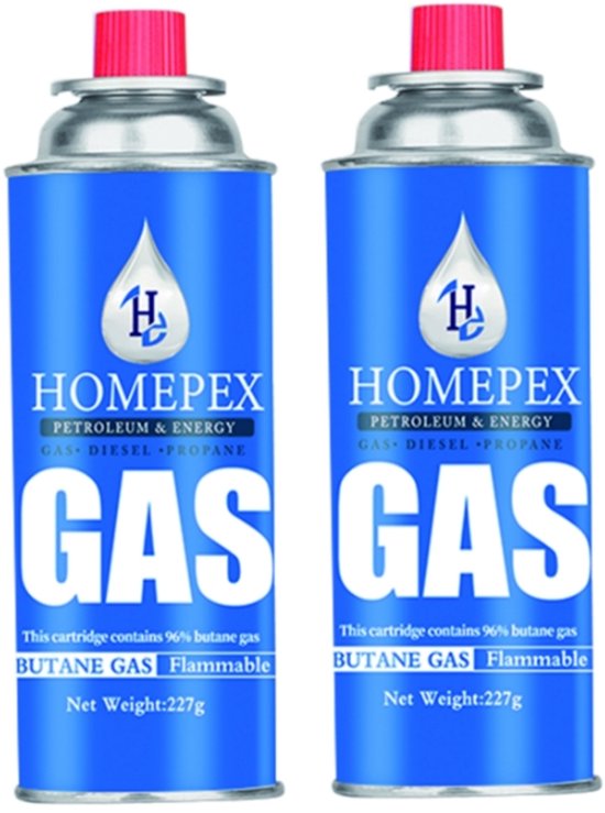 Gasfles butaan gasbus met inhoud van 227gram - 20 stuks in de verpakking | bol