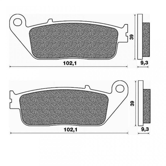 remblok één voor motorfiets triumph 1200 bonneville bobber zwart 2018 ...