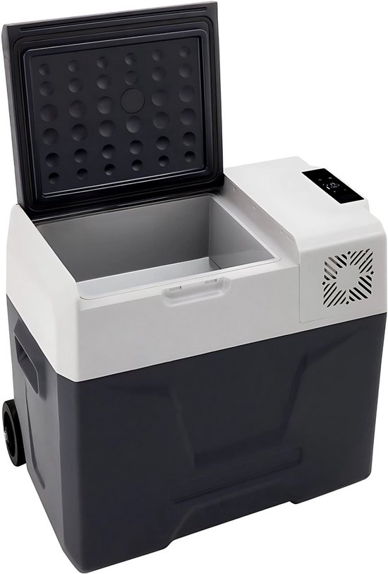 Auto Koelbox met Compressor – 50L Draagbare Koelkast met LCD Display – 12/220V... | bol