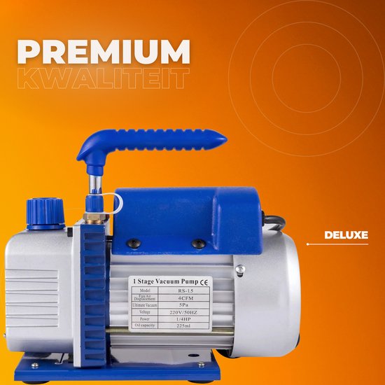 Vacuumpomp - Voor airco - Olie - 4 CFM 1/4 HP - Met 3 Gallon ...