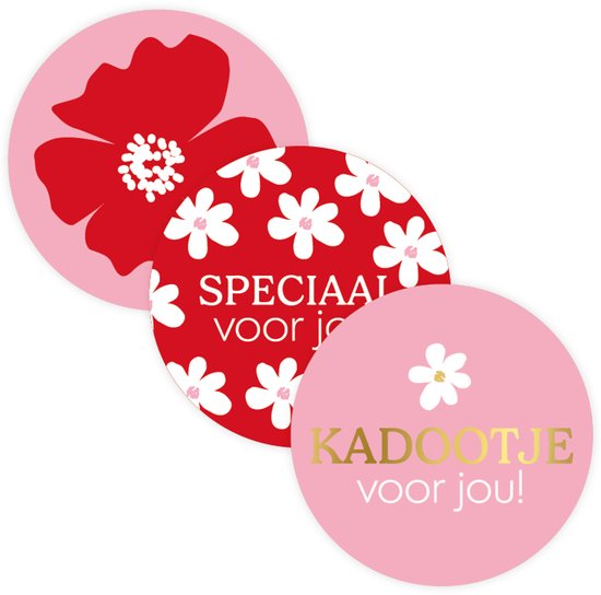 Sluitsticker - Kadootje / Speciaal voor jou - Sluitzegel – Kadosticker | Bloem /... | bol