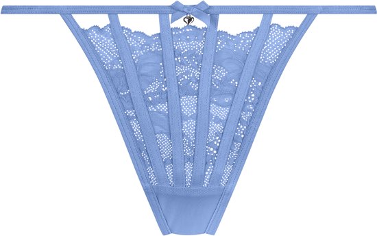Hunkemöller Dames Lingerie String Maxime - Blauw - maat M | bol