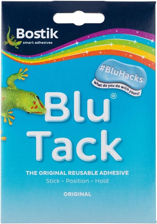 Blu Tack- Plakgum - Kneedlijm 60g | bol