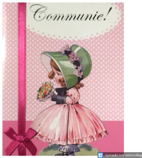 6 Luxe Communie Wenskaarten - Kaart Wens Kaart Communie Plechtig Kerk ...