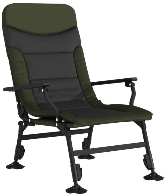 vidaXL Visstoel met armleuning inklapbaar groen - Visstoel - Visstoelen ...