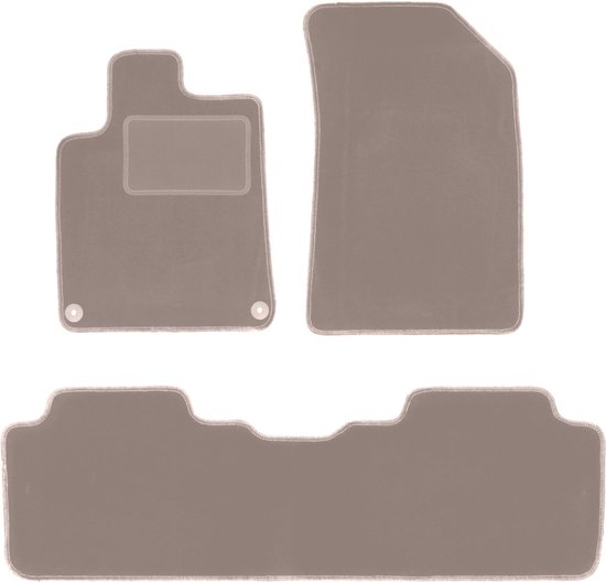 Beige veloursmatten voor: Citroen C5 I stationwagen, sedan (2001-2008) | bol