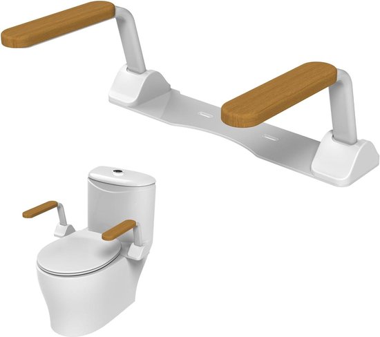 Toilet Safety Rails - Foldable Seat Booster with Handles - Robust ...