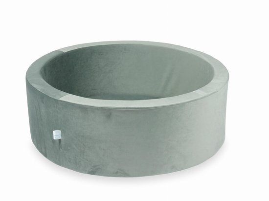 Ballenbak 90x30 fluweel grijs | bol