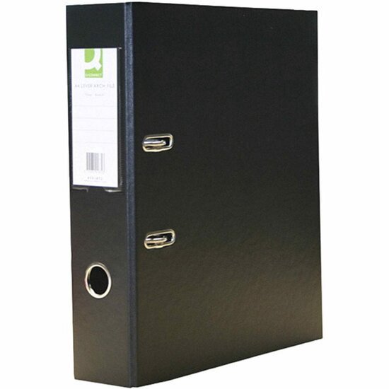 A4 Ordner - Zwarte Ringmap - Ringband - Ring Map Met 2 Bindringen 75mm ...