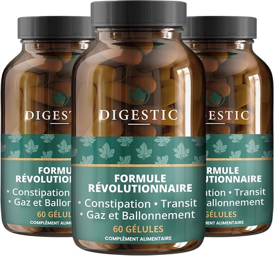 Digestic - Laxatif contre la constipation 100% naturel, 180 capsules ...