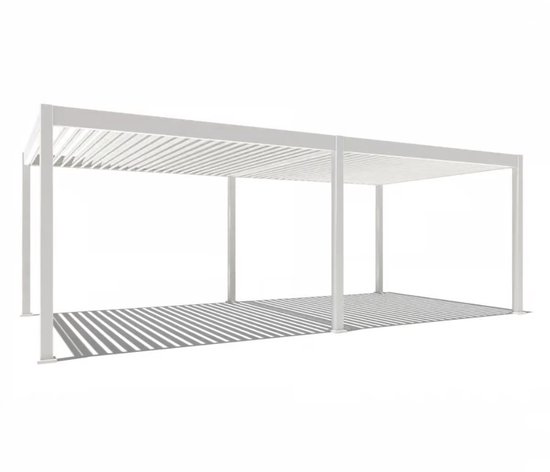 Orion Deluxe elektrische overkapping met LED - 360 x 720 cm - wit ...