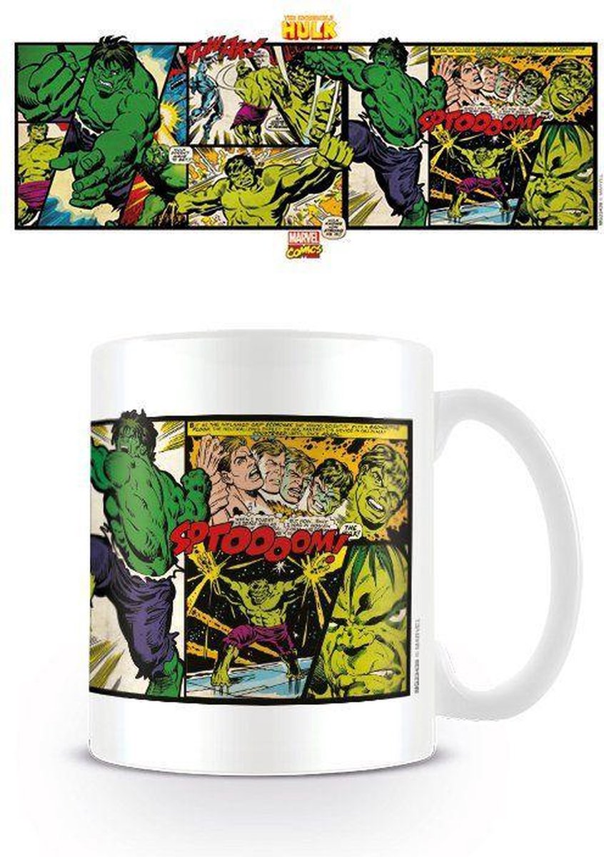 Marvel Retro Hulk Panels - Mok | bol.com