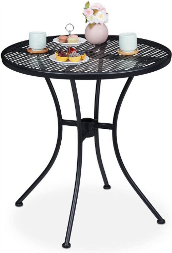 Tuintafel Met Parasolgat - Gaas Design - Weerbestendig - Staal ...