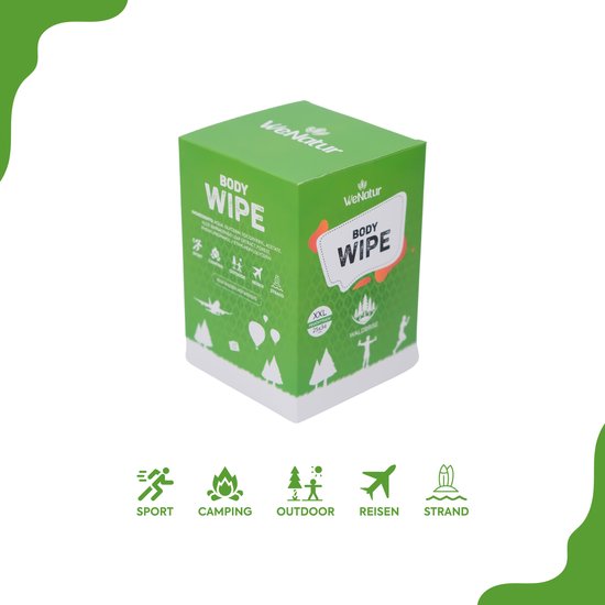 WeNatur Body Wipe - Vochtige Reinigingsdoekjes - Vochtige doekjes 10 ...