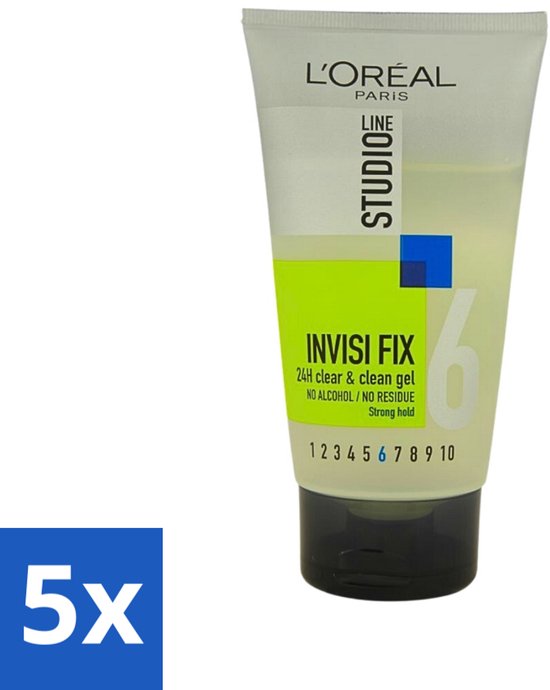 L'Oréal Paris - Gel - Studio Line - Invisi Fix 24H Clear & Clean Gel - Strong - 150 ml... | bol