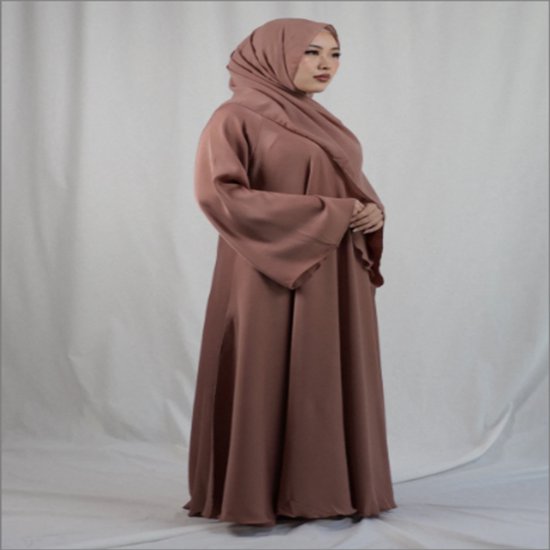 Abaya - Premium Satin - Dark Rose- donker rose | bol